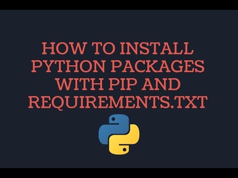 How to install Python packages with pip and requirements.txt