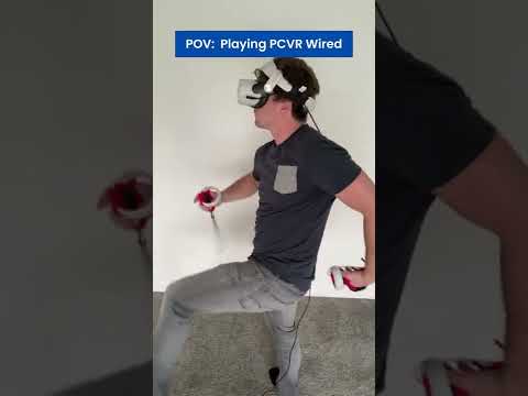 Playing PCVR Wired be like...