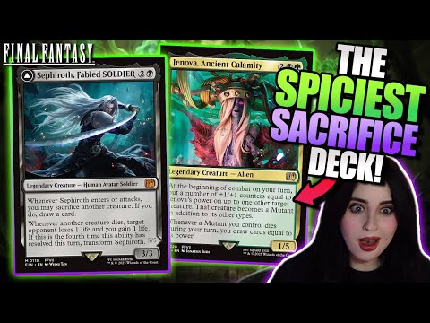 I may have PEAKED with this NEW Sacrifice deck💀🖤 | FINAL FANTASY Standard MTG Arena