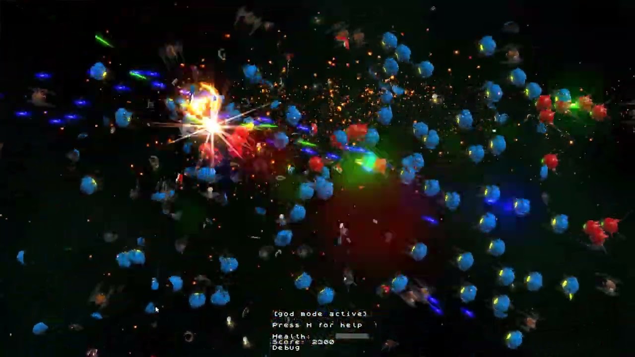 WebGL game. Performance test, 1 vs 1000