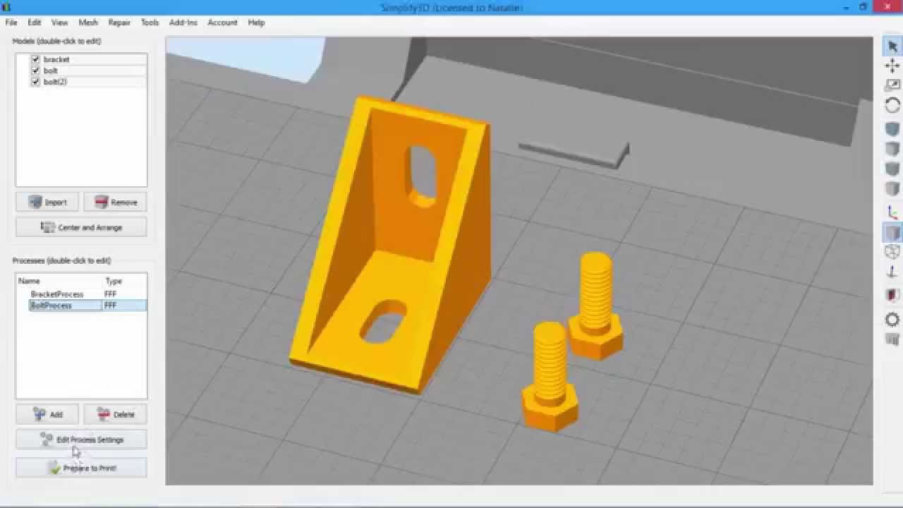 Creating and Grouping Processes | Simplify3D