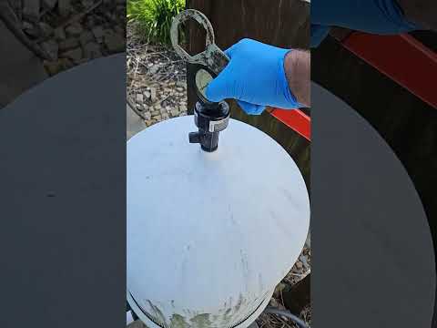 Changing pump pool filters.