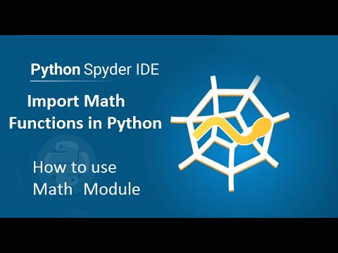 #19 Python Tutorial for Beginners | Import Math Functions in Python | How to use Math Module