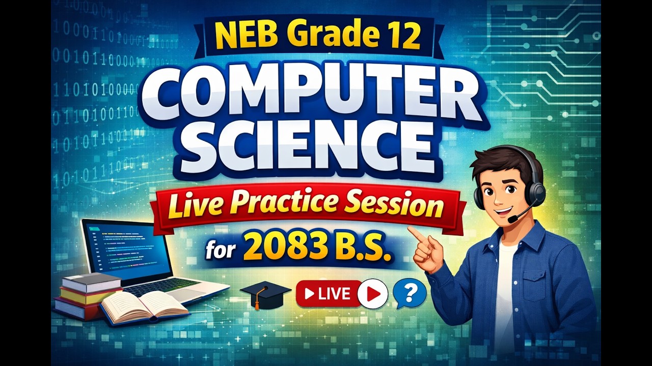 NEB Grade 12 Computer Science Live Practice Session for 2083 B.S. [c functions p-2]🚀