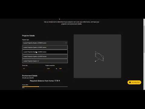 How to use the Projection Calculator