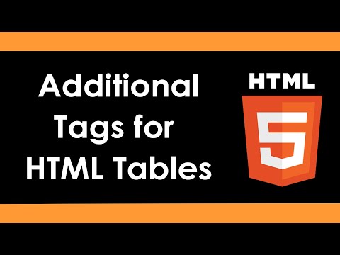 Additional (Optional) Table Tags - Access 2 Learn