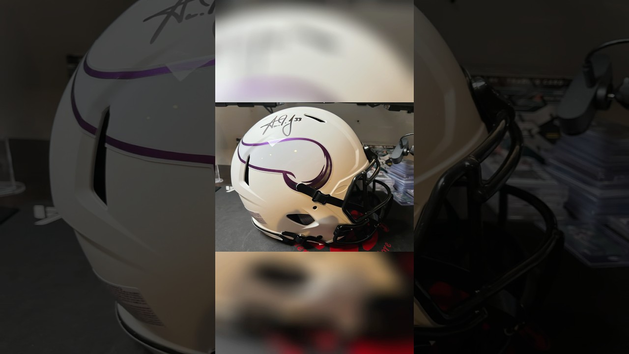 Minnesota Vikings Logo swap! #nfl #helmet #sports