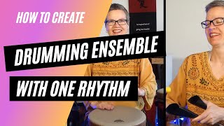 Hand Drumming Ensemble With One Rhythm