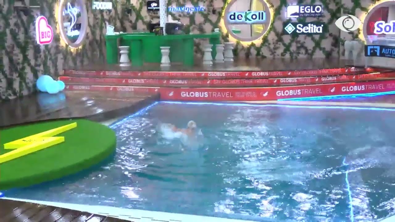 Gjesti sfidon motin me shi, hidhet dhe noton në pishinë – Big Brother VIP 4