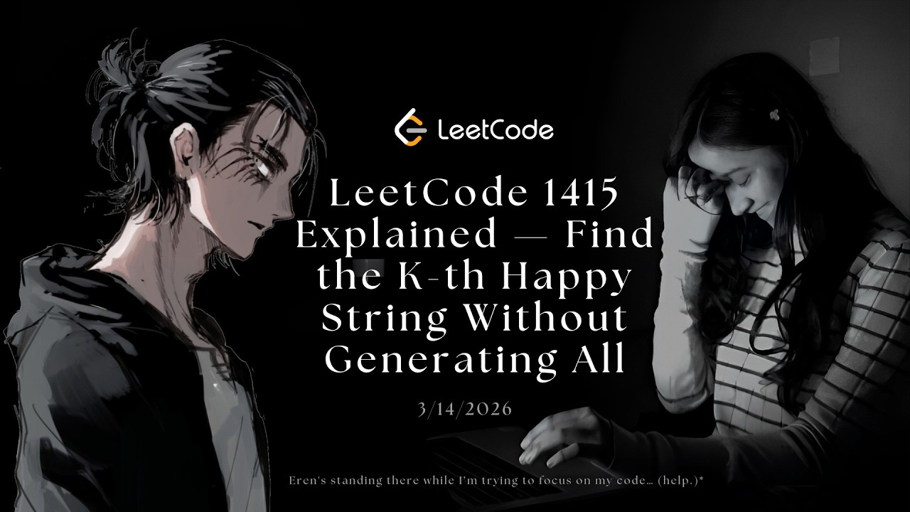 1415. The k-th Lexicographical String of All Happy Strings of Length n 🤯