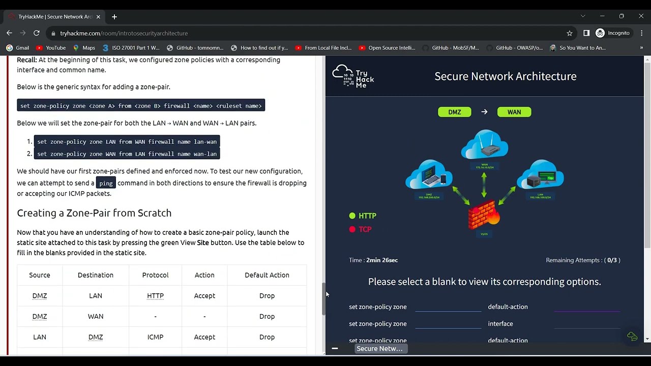 Secure Network Architecture |  Addressing Common Attacks | tryhackme | walkthrough