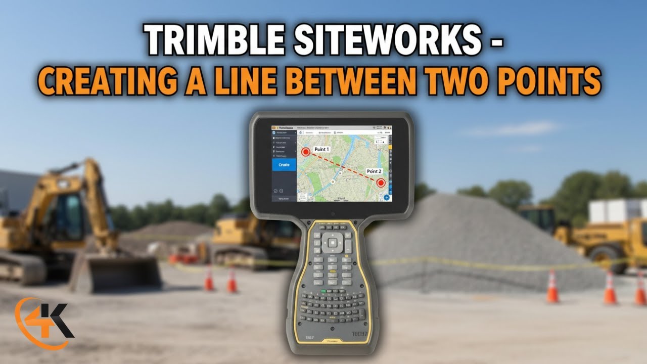 Trimble Siteworks - Creating a Line Between Two Points