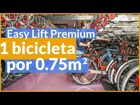 Como estacionar 1 bicicleta por 0.75 metro quadrado?