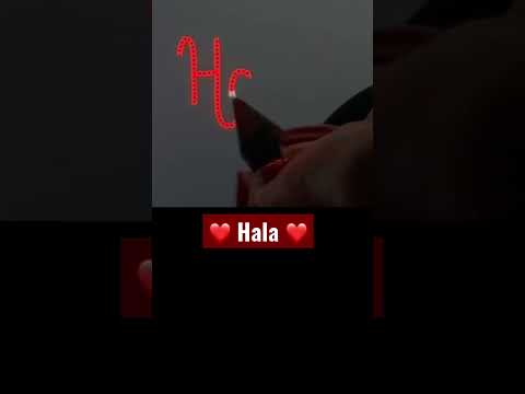 HALA (Calligraphy video) #calligraphy #name #hala