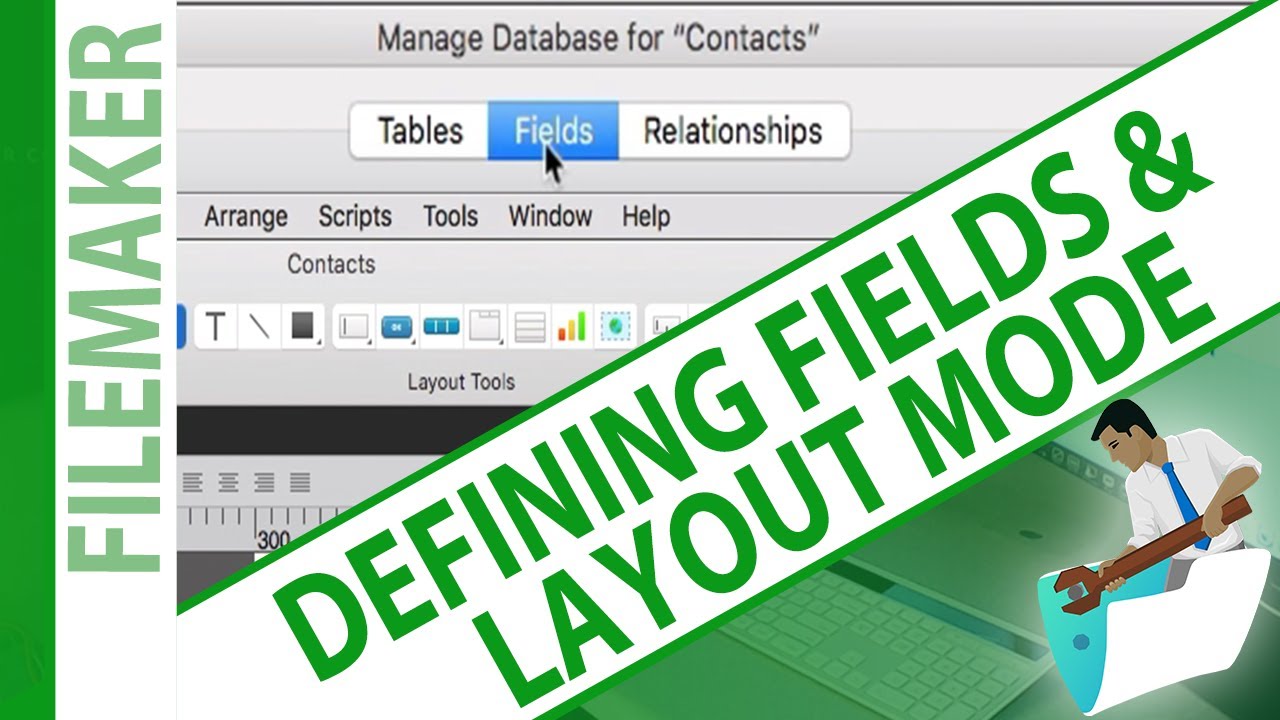 Defining Fields & Jumping to Layout Mode - Try FileMaker Video Series - FMTraining.TV