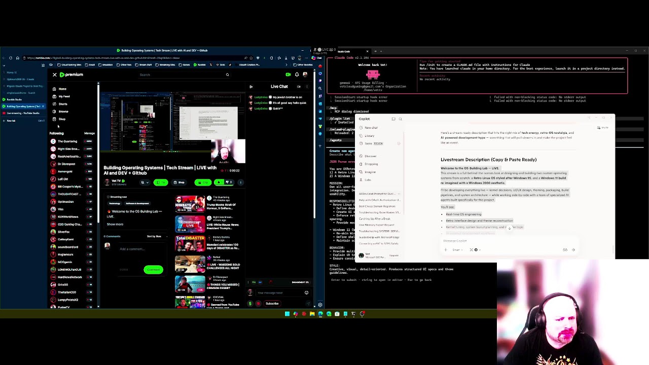Building Operating Systems | Tech Stream | LIVE with AI and DEV + Github