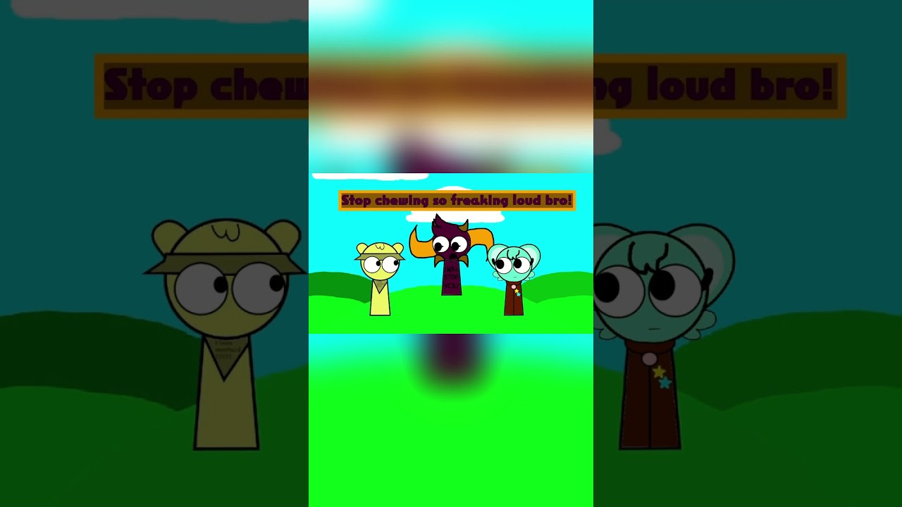 Stop chewing so loud (ft. @BarnyBarnn, Mard, and @MochiMochz #sprunki #sprunkioc #sprunkimard