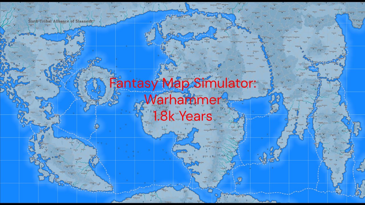 Fantasy Map Simulator: Warhammer | Timelapse