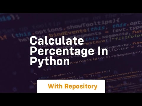 Calculate percentage in python