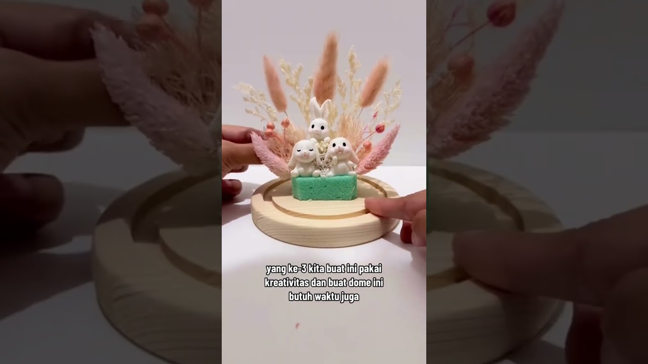 Alasan kenapa glass dome mahal #driedflowers #glassdome