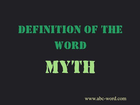 Definition of the word "Myth"