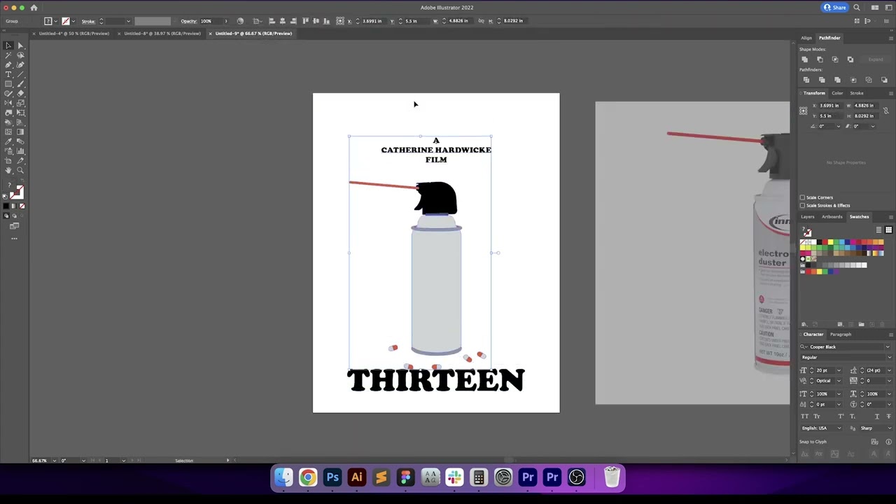 Quick Minimalist Poster #1: Thirteen (2003) Movie Poster