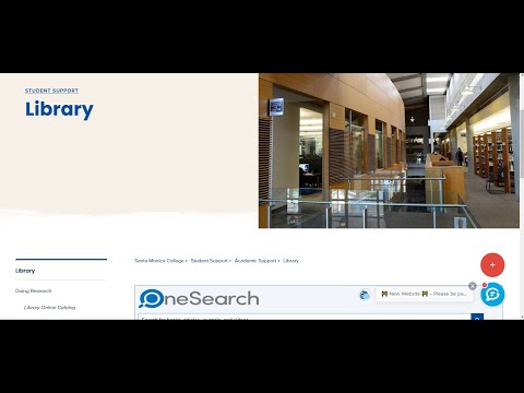 SMC Library Website Tour