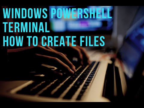 Creating Files in the Windows Powershell Terminal (new-item) How to