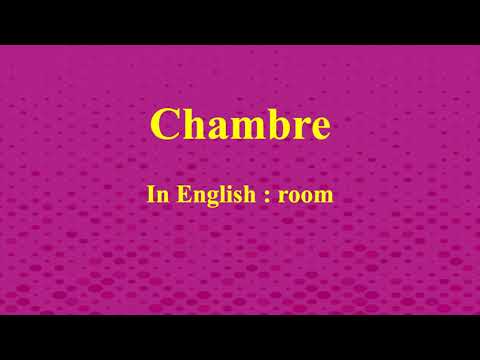 Learn how to pronounce Chambre in French or what is the French of room
