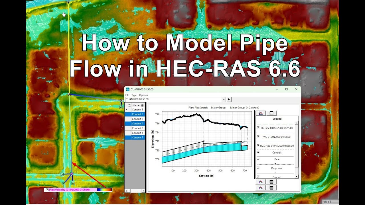 How to Model Pipe Flow in HEC-RAS 6.6