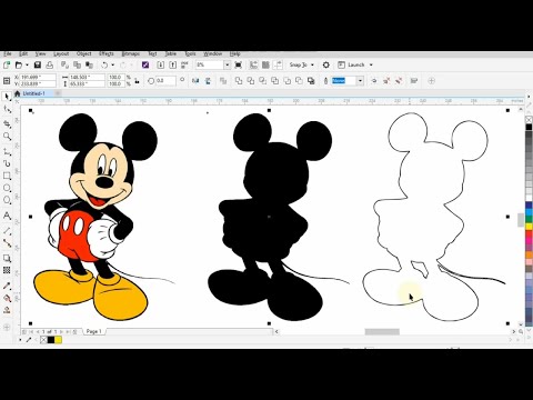 How to Create Image Outline for Laser & Venyl Cutting | Make File for Laser Machine in Corel Draw