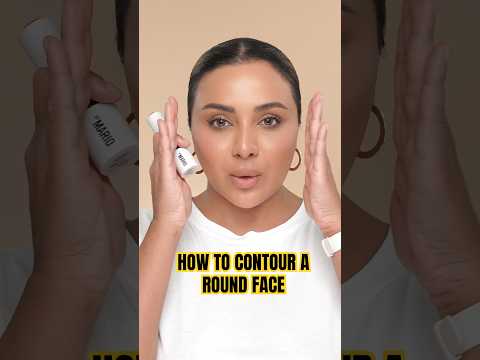 How to contour a round face! #contour #shorts