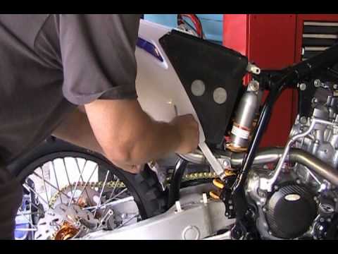 Part 56: Installing side number plates. YZ250F