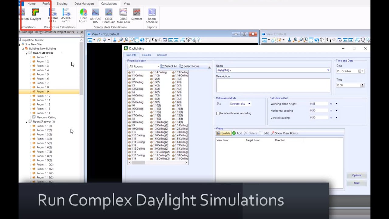 Daylight Simulation in OpenBuildings Energy Simulator