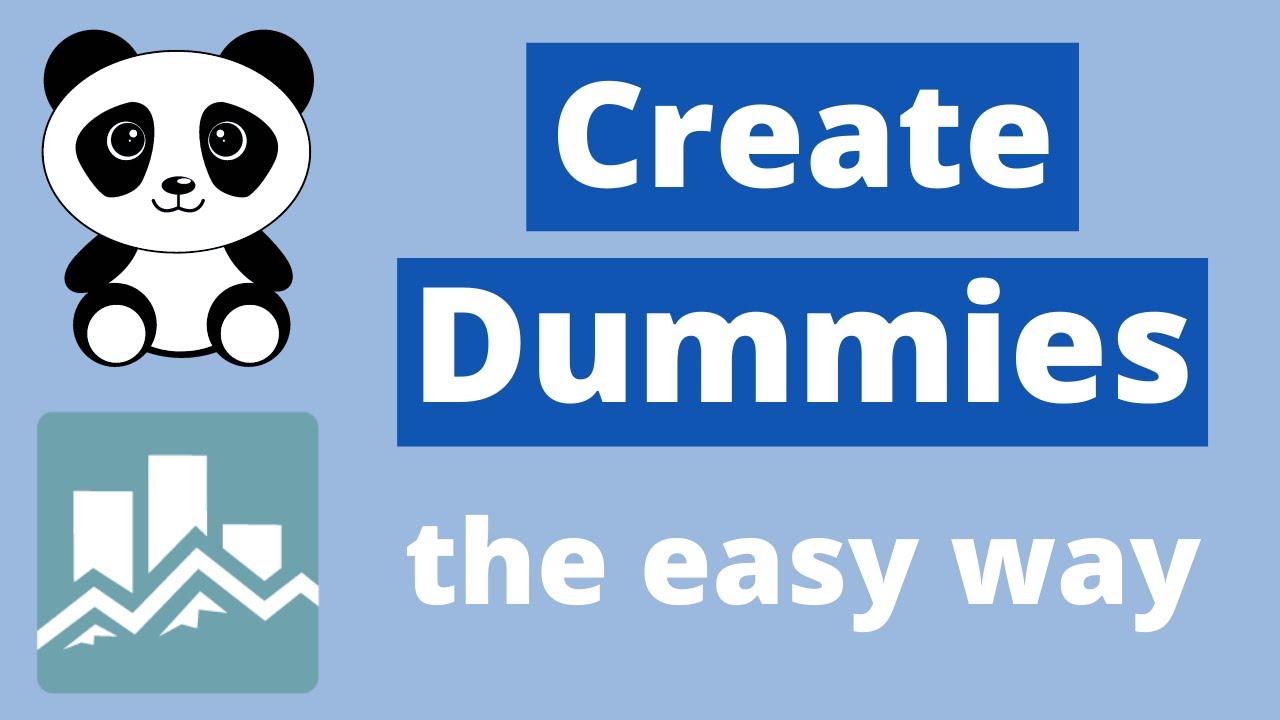 Create dummy variables in pandas the easy way