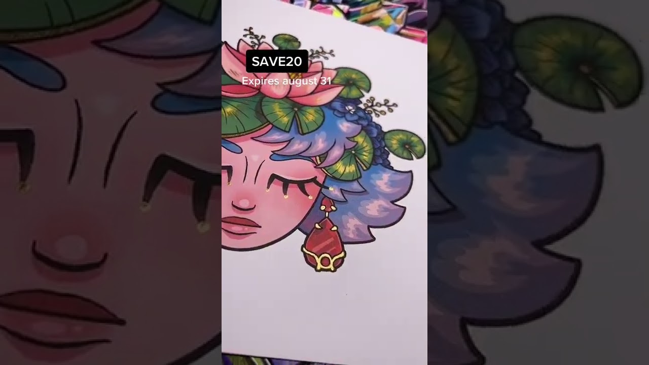 Hand embellished prints and pretty stickers ✨ #crystalart #etsyshop #photoshopart #digitalart #sket