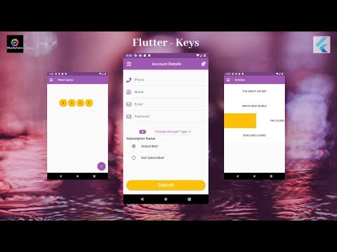 Flutter Tutorial - Flutter Keys