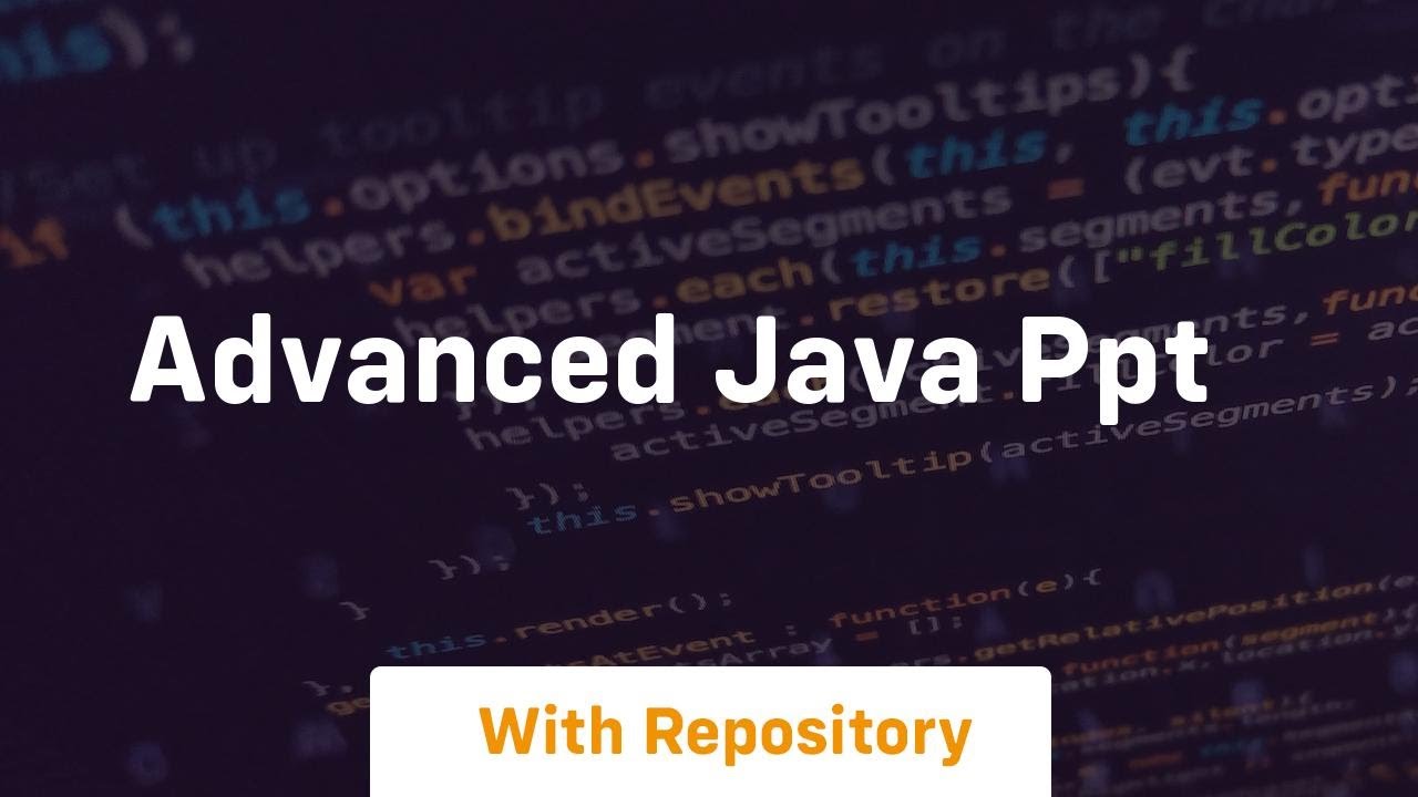 advanced java ppt