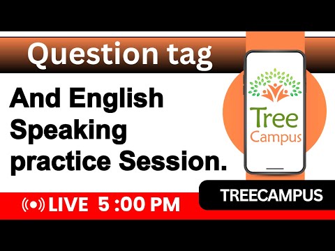 Question tag and english speaking practice session. Free Zoom Class at 5 PM . Hindi to English Class