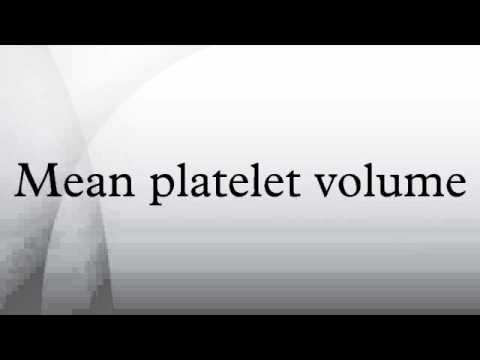 Mean platelet volume