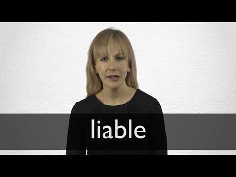How to pronounce LIABLE in British English