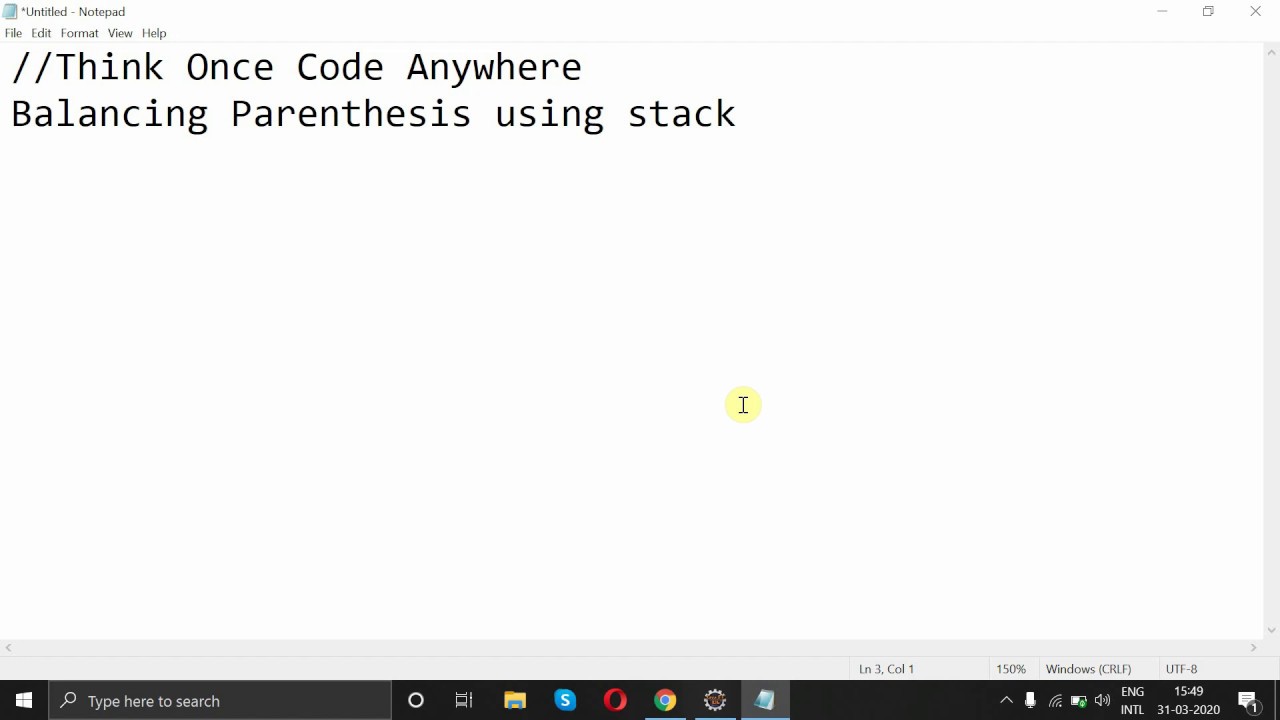Balancing Parenthesis using Stack in Java
