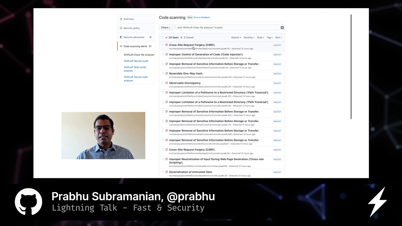 Fast & Security - GitHub Satellite 2020
