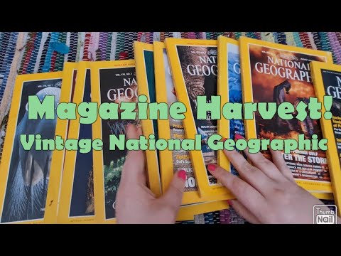 Magazine Harvest | Vintage National Geographic Magazines!! 💫