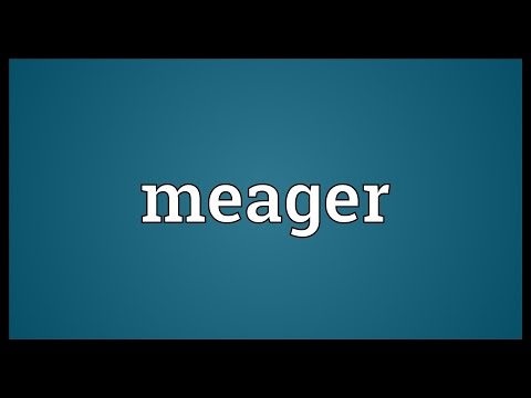 Meager Meaning