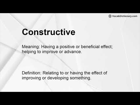 Constructive Meaning