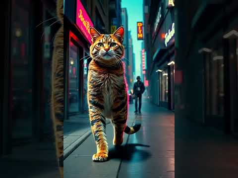 When you think you're a movie star, but you're just a street cat ???? #cat #livewallpaper #wallpaper
