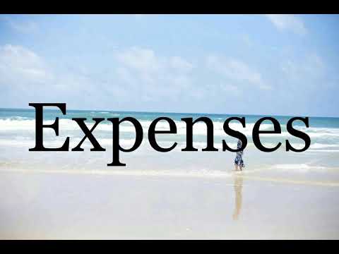 How To Pronounce Expenses🌈🌈🌈🌈🌈🌈Pronunciation Of Expenses