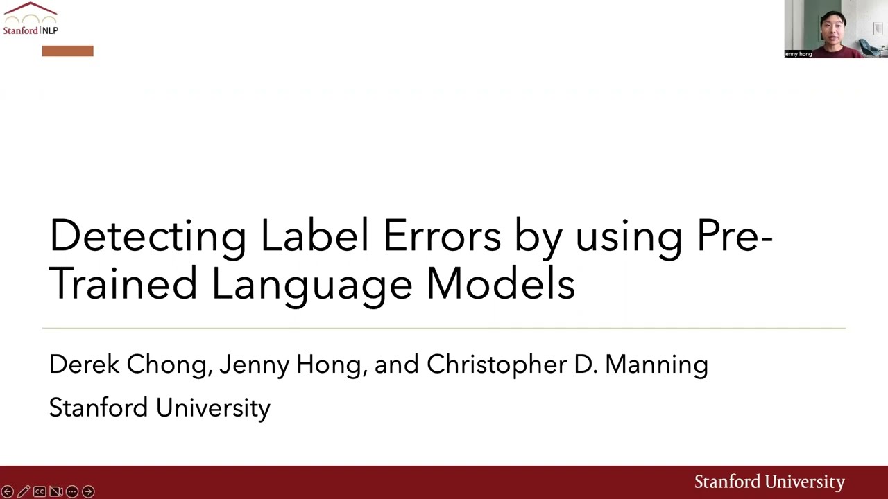EMNLP 2022: Detecting Label Errors by using Pre-Trained Language Models