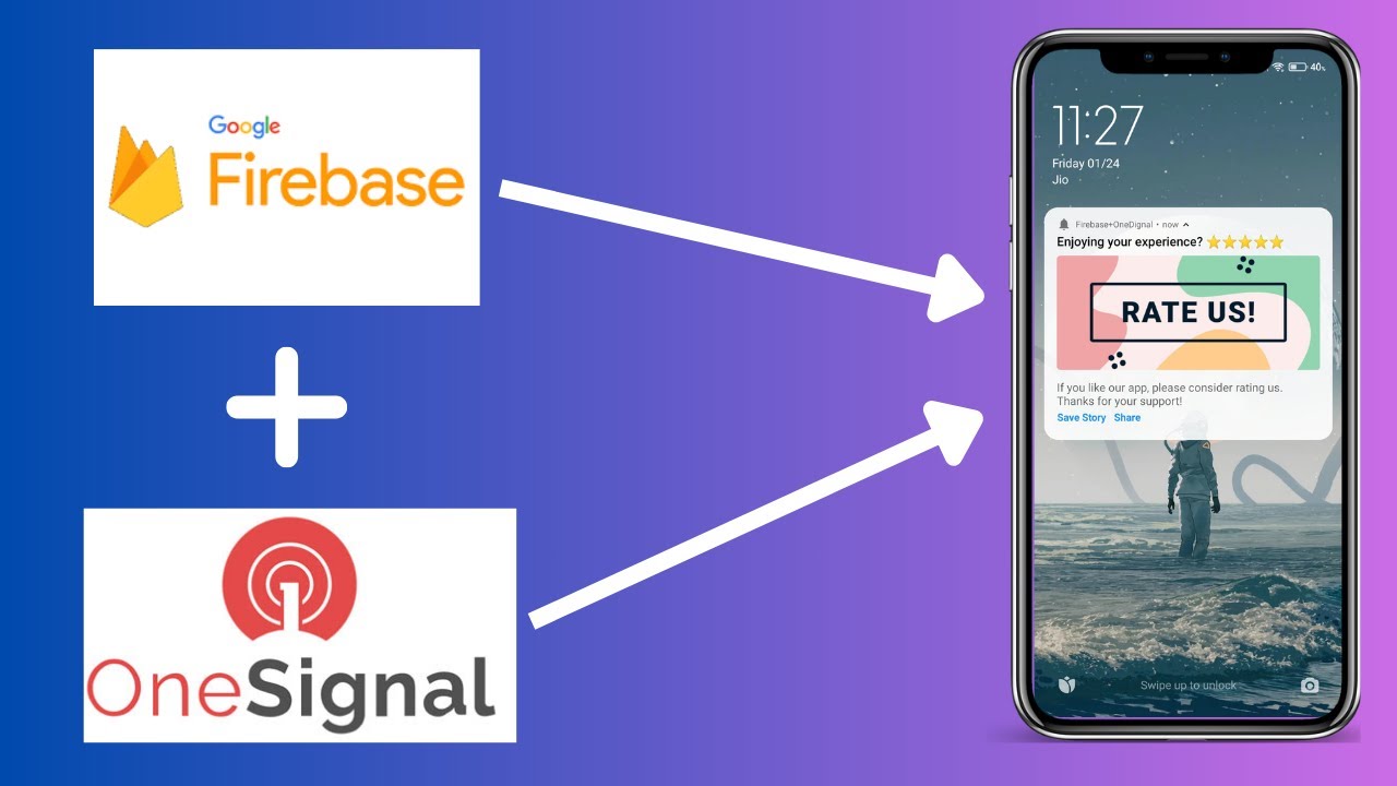 Push notification using firebase and oneSignal in android studio jetpack compose